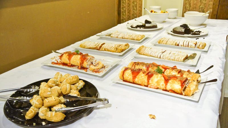 Different Variety of Finger Food, Savories and Sandwiches Stock Photo ...