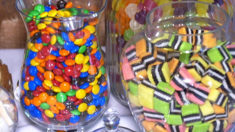 Different Variety of Sweets in Candy Bar Stock Video - Video of food ...