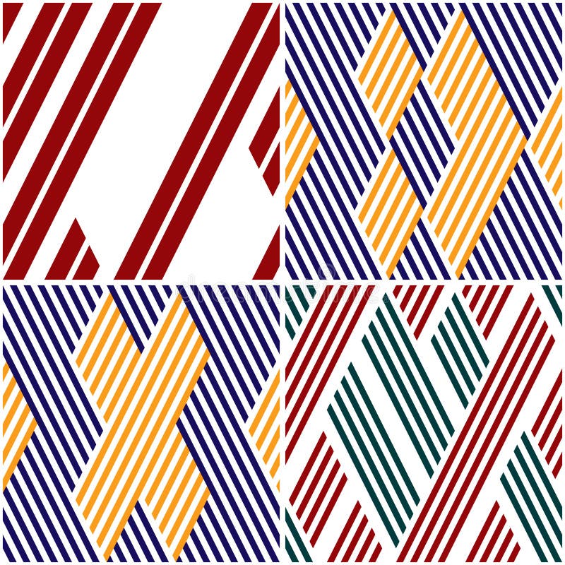 4 Different Vector Patterns in the Same Package_b Stock Vector ...