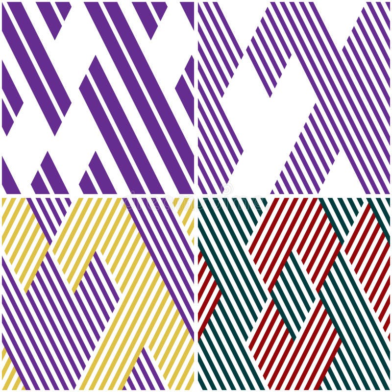 4 Different Vector Patterns in the Same Package_b Stock Vector ...