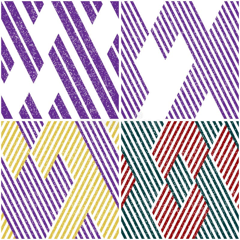 4 Different Vector Patterns in the Same Package_b Stock Vector ...