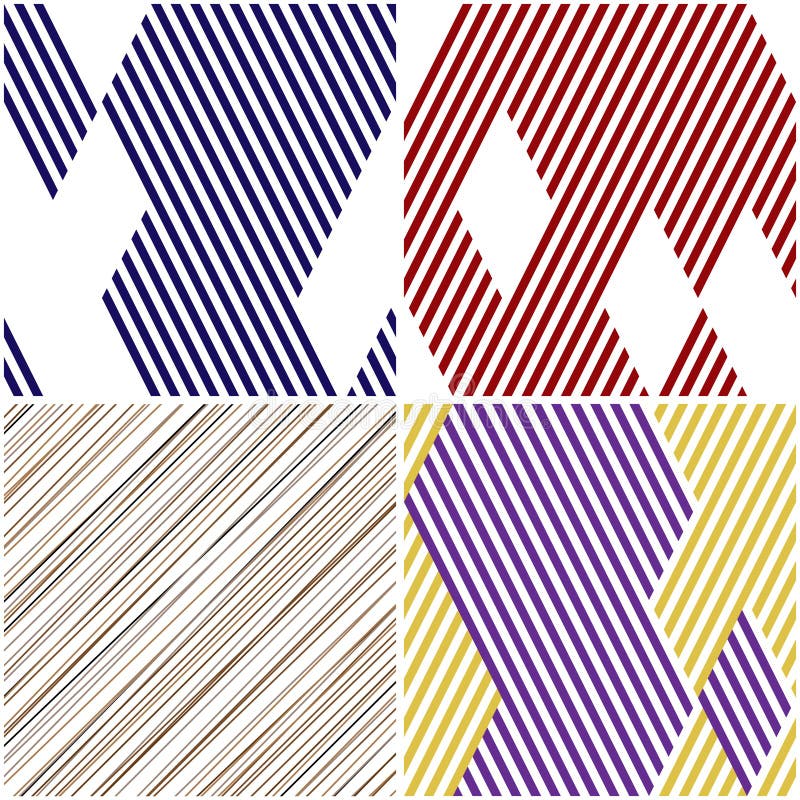 4 Different Vector Patterns in the Same Package_b Stock Vector ...