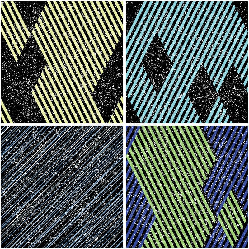 4 Different Vector Patterns in the Same Package_b Stock Vector ...