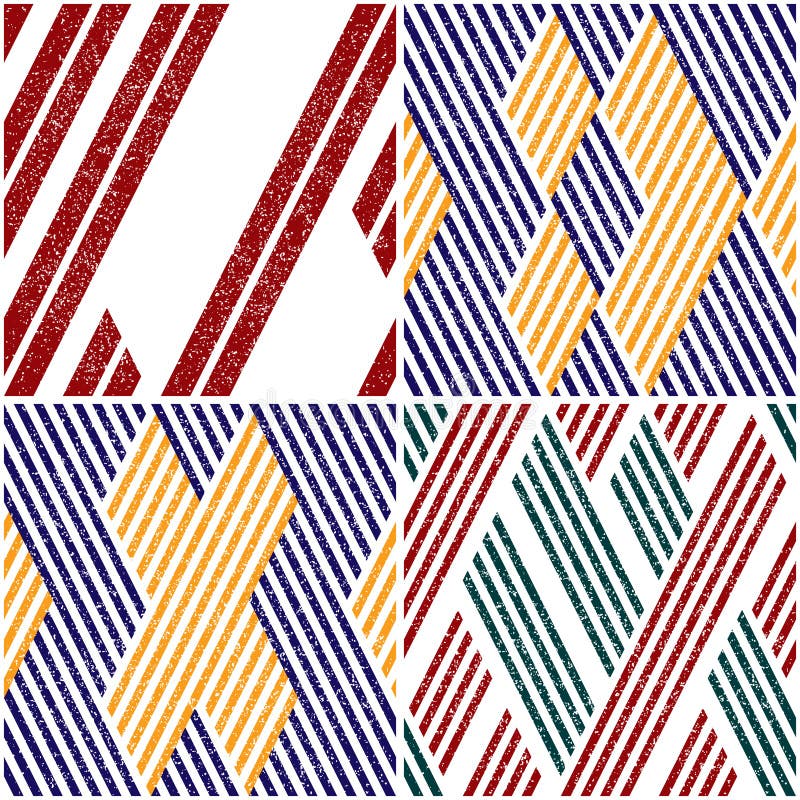 4 Different Vector Patterns in the Same Package_b Stock Vector ...