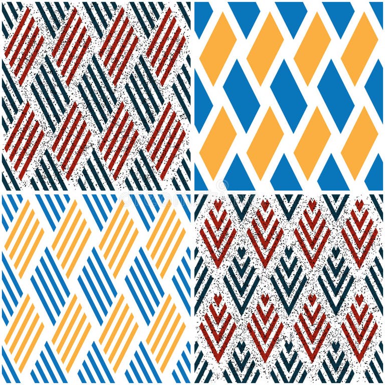 4 Different Vector Patterns in the Same Package_c Stock Vector ...
