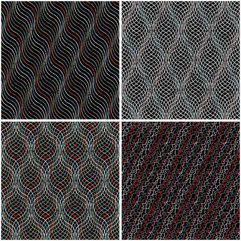 4 Different Vector Patterns in the Same Package_c Stock Vector ...
