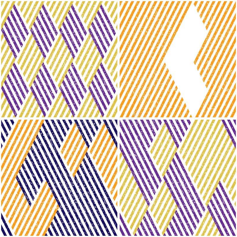 4 Different Vector Patterns in the Same Package_o Stock Vector ...
