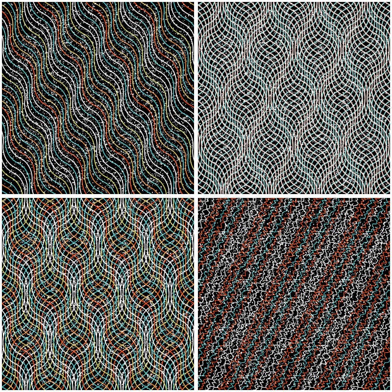 4 Different Vector Patterns in the Same Package_c Stock Vector ...