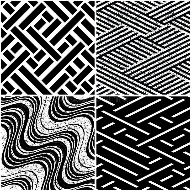 4 Different Vector Patterns in the Same Package_d Stock Vector ...