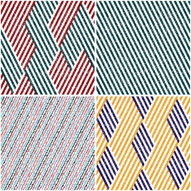 4 Different Vector Patterns in the Same Package_d Stock Vector ...
