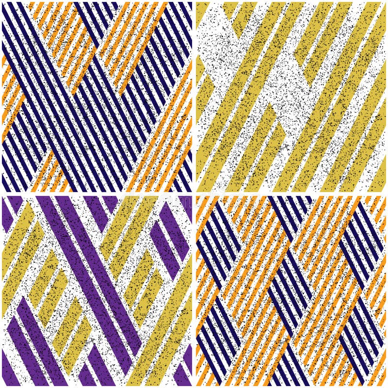 4 Different Vector Patterns in the Same Package_d Stock Vector ...
