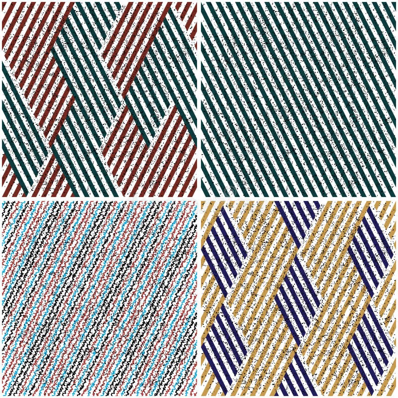 4 Different Vector Patterns in the Same Package_d Stock Illustration ...