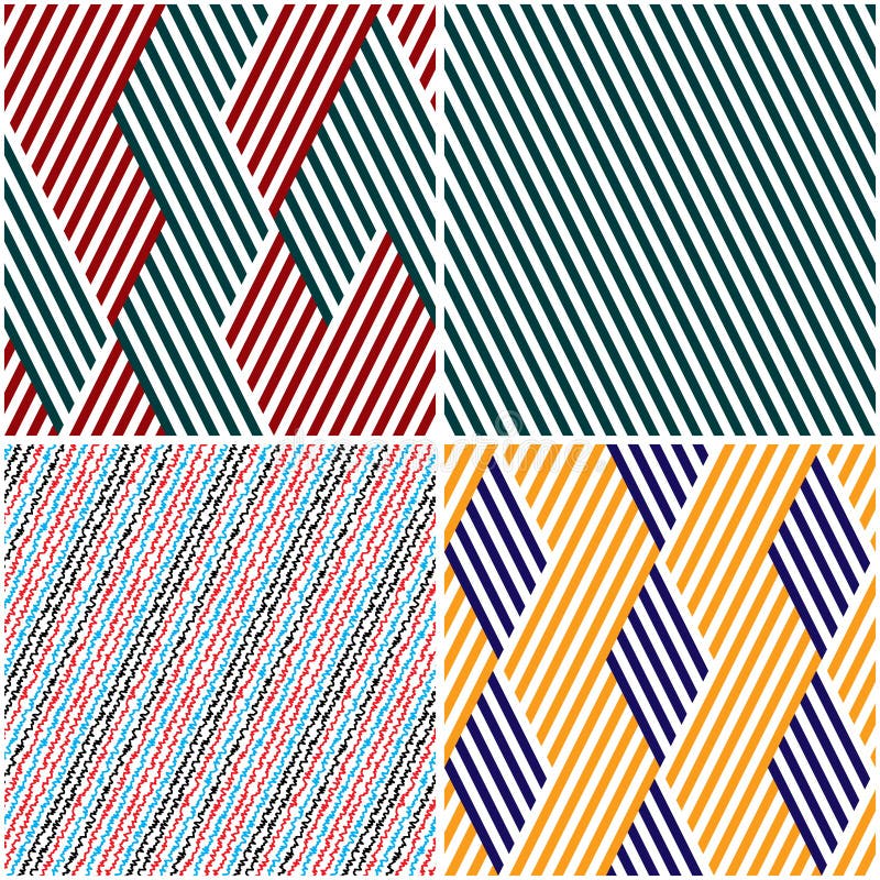 4 Different Vector Patterns in the Same Package_d Stock Vector ...