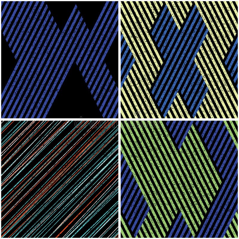 4 Different Vector Patterns in the Same Package_a Stock Vector ...