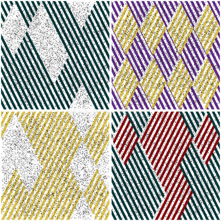 4 Different Vector Patterns in the Same Package_a Stock Vector ...