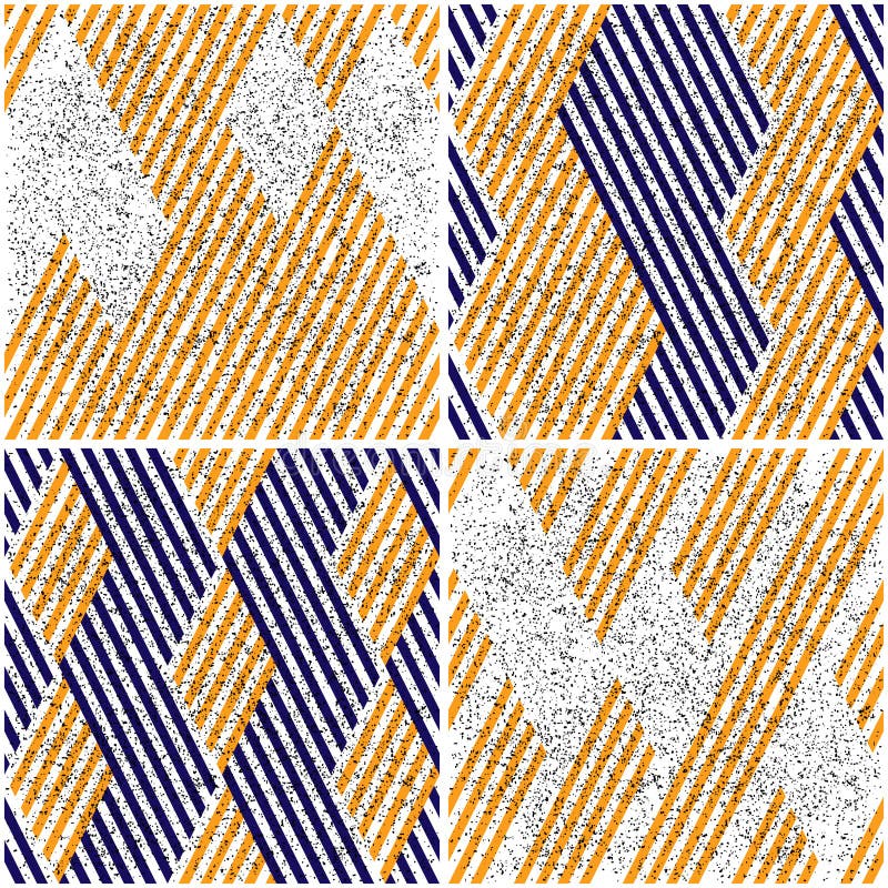 4 Different Vector Patterns in the Same Package_a Stock Illustration ...