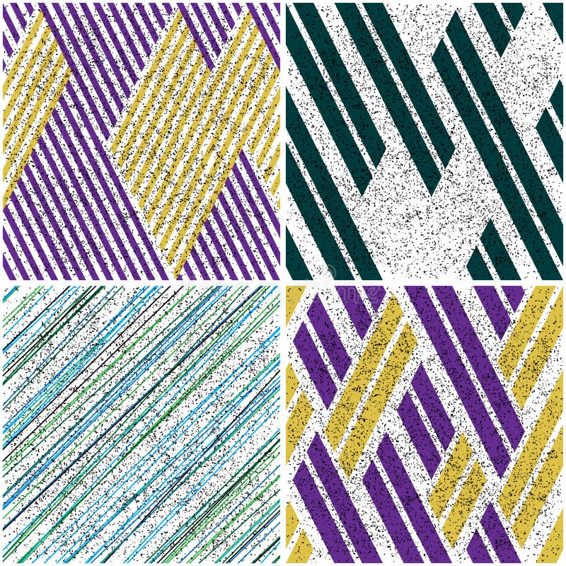 4 Different Vector Patterns in the Same Package_e Stock Vector ...