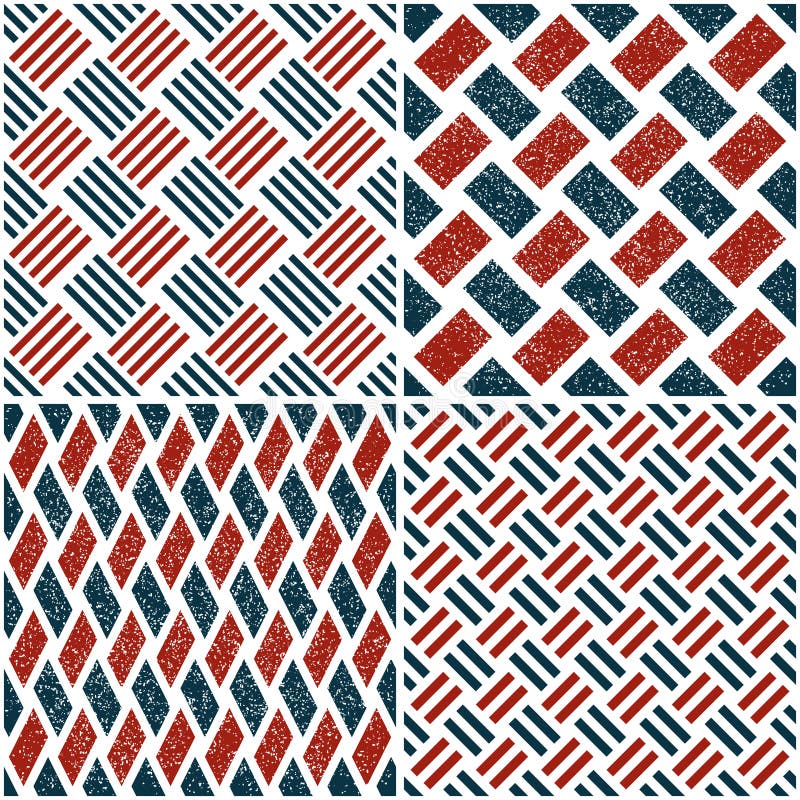 4 Different Vector Patterns in the Same Package_e Stock Vector ...