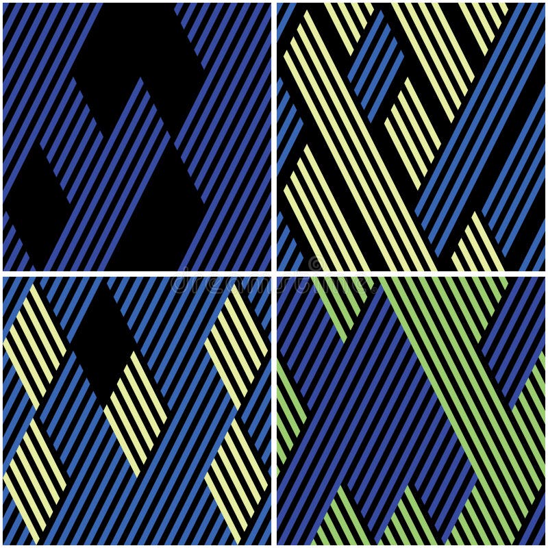 4 Different Vector Patterns in the Same Package_e Stock Vector ...