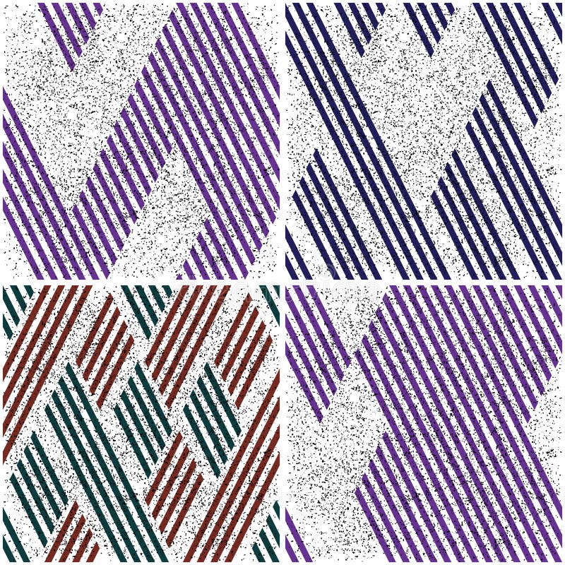 4 Different Vector Patterns in the Same Package_e Stock Illustration ...
