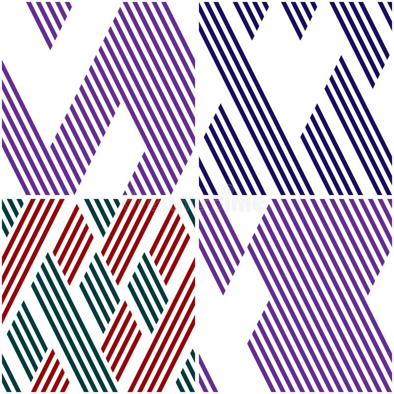 4 Different Vector Patterns in the Same Package_e Stock Vector ...