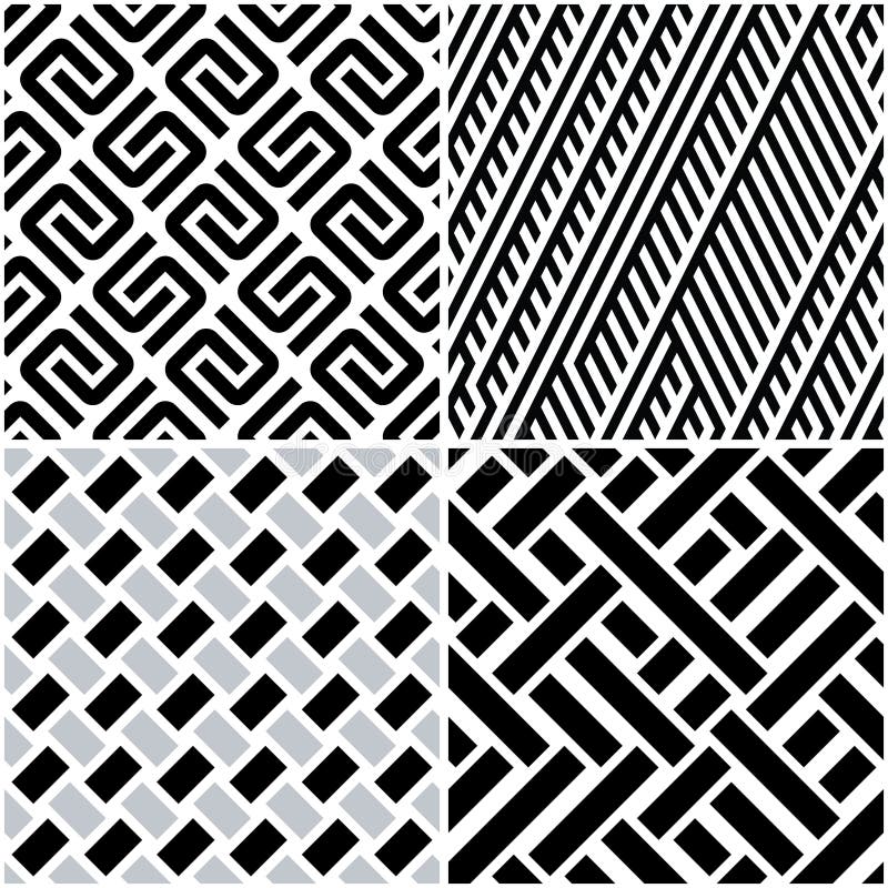 4 Different Vector Patterns in the Same Package_f Stock Vector ...