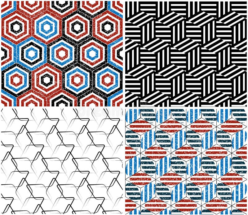 6 Different Vector Patterns in the Same Package_g Stock Vector ...
