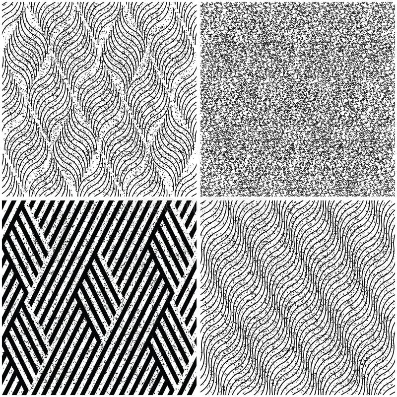 4 Different Vector Patterns in the Same Package_h Stock Vector ...