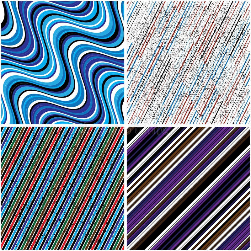 4 Different Vector Patterns in the Same Package_i Stock Vector ...