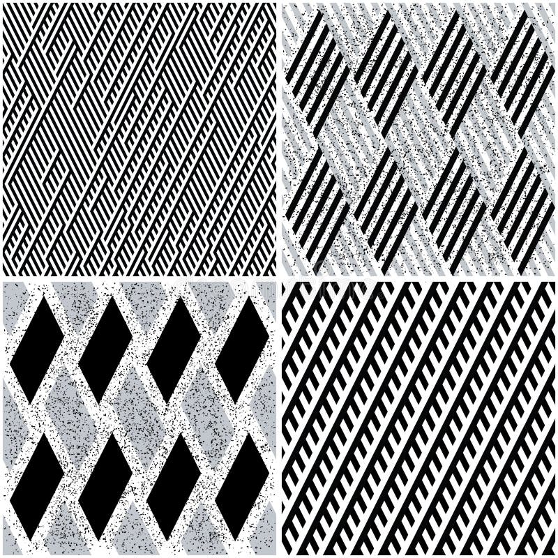 4 Different Vector Patterns in the Same Package_i Stock Vector ...