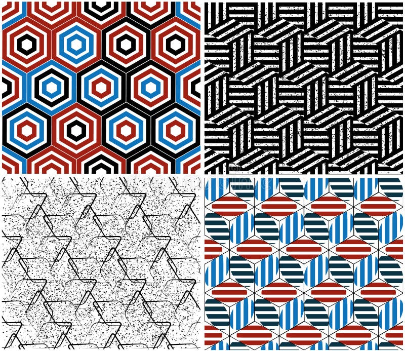 6 Different Vector Patterns in the Same Package_i Stock Vector ...