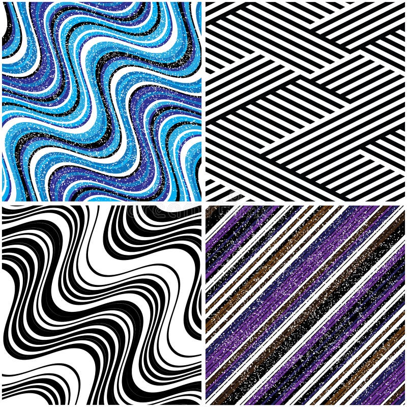 4 Different Vector Patterns in the Same Package_l Stock Vector ...