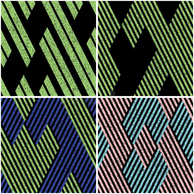 4 Different Vector Patterns in the Same Package_l Stock Illustration ...