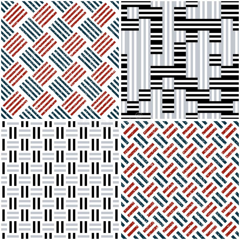 4 Different Vector Patterns in the Same Package_l Stock Vector ...