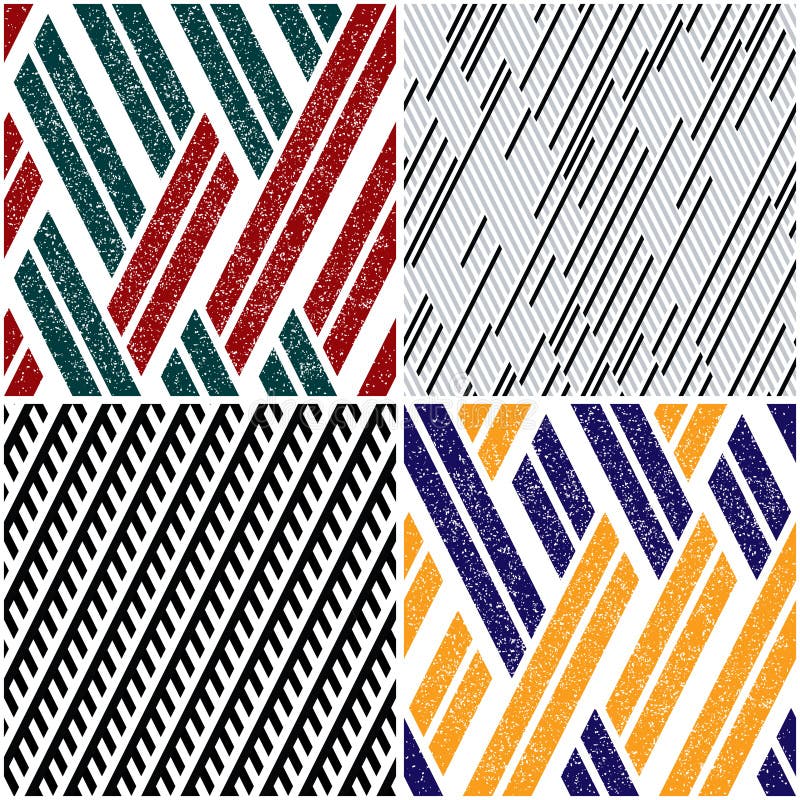 4 Different Vector Patterns in the Same Package_l Stock Vector ...