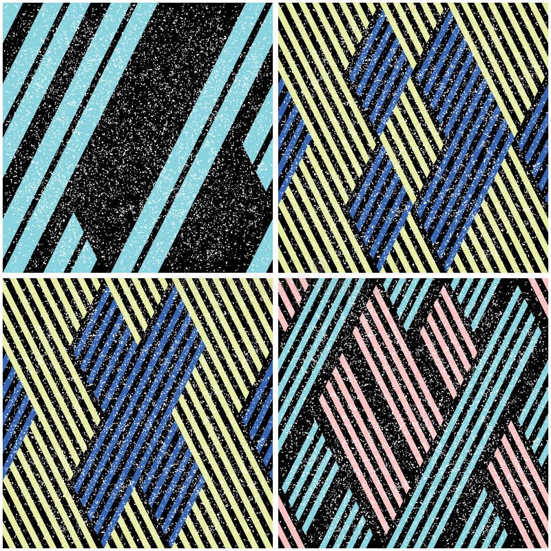4 Different Vector Patterns in the Same Package_l Stock Vector ...