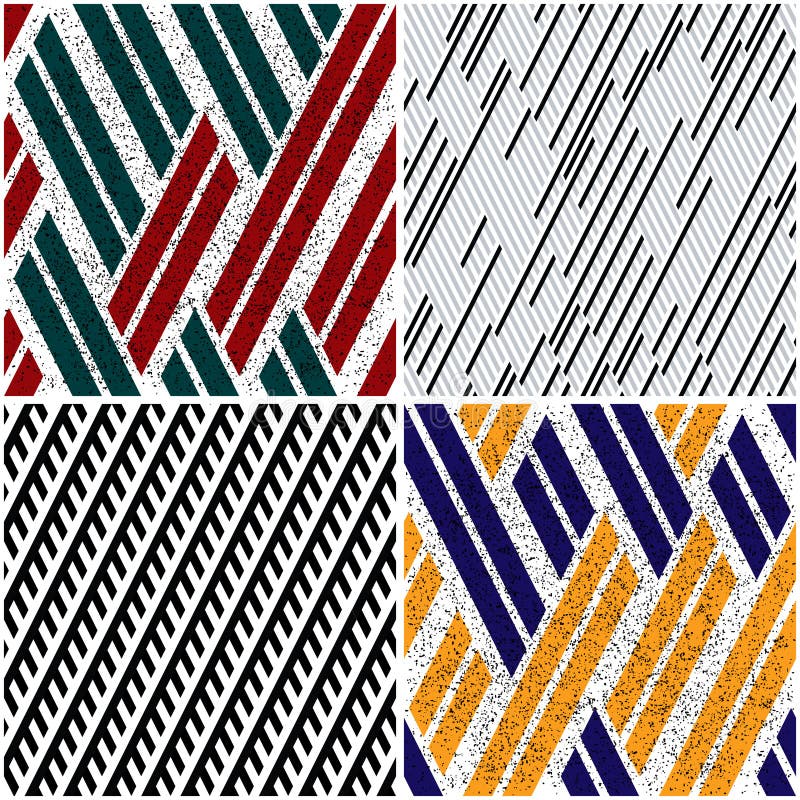 4 Different Vector Patterns in the Same Package_m Stock Vector ...