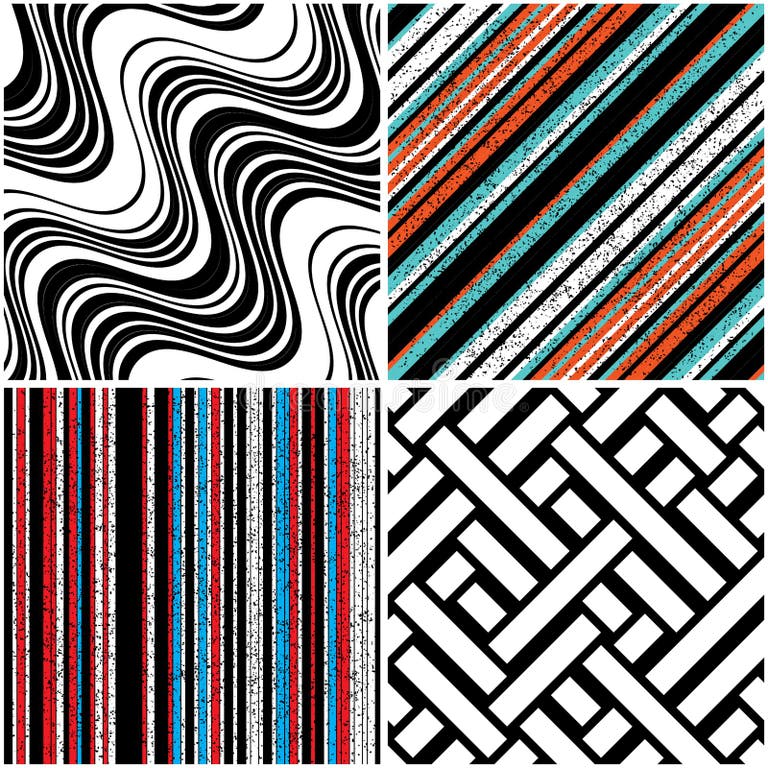 6 Different Vector Patterns in the Same Package_n Stock Vector ...