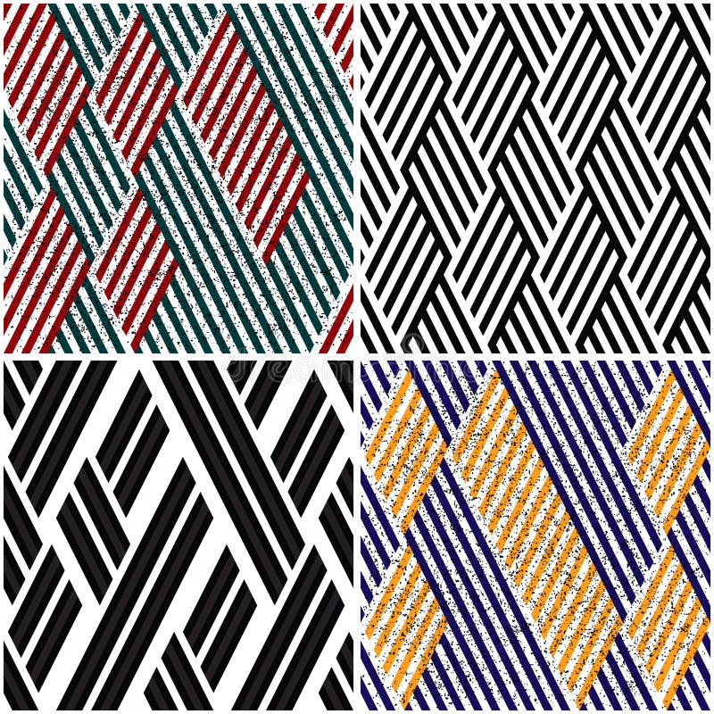4 Different Vector Patterns in the Same Package_o Stock Vector ...