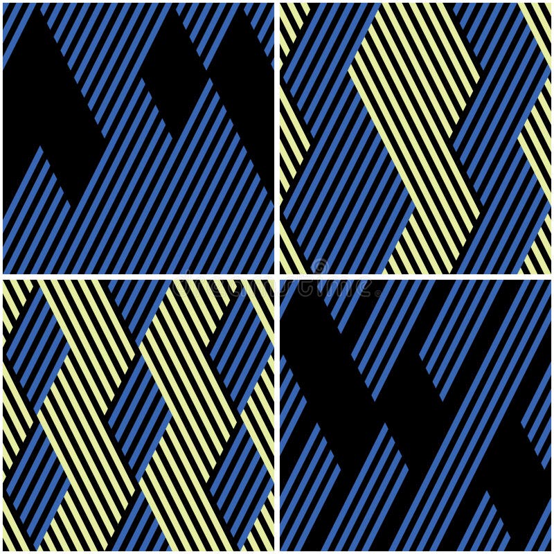 4 Different Vector Patterns in the Same Package_a Stock Vector ...