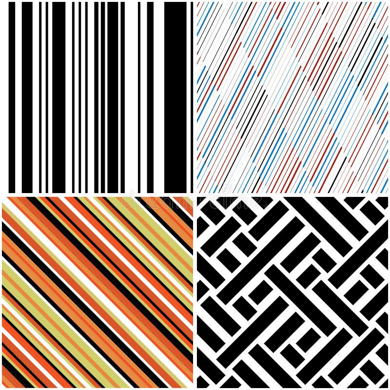 4 Different Vector Patterns in the Same Package_a Stock Vector ...