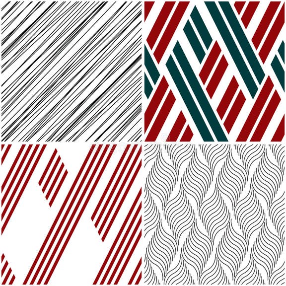 4 Different Vector Patterns in the Same Package_p Stock Vector ...