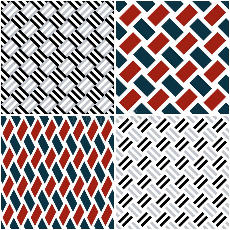 4 Different Vector Patterns in the Same Package_p Stock Vector ...