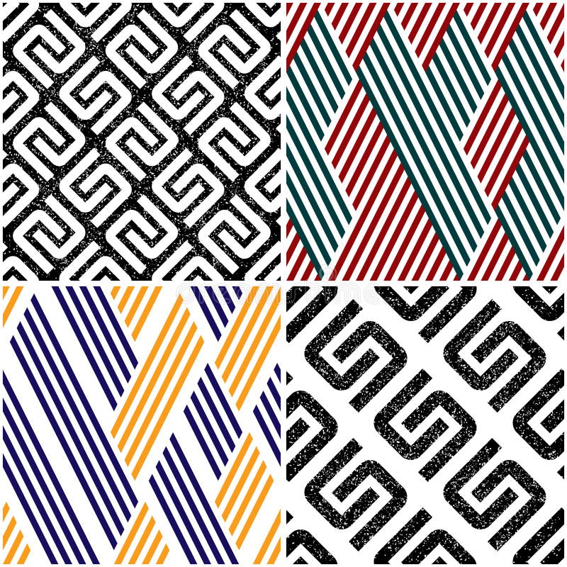 4 Different Vector Patterns in the Same Package_r Stock Vector ...