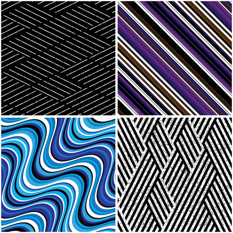 6 Different Vector Patterns in the Same Package_s Stock Vector ...