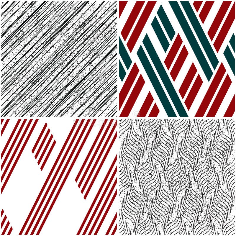 4 Different Vector Patterns in the Same Package_s Stock Vector ...