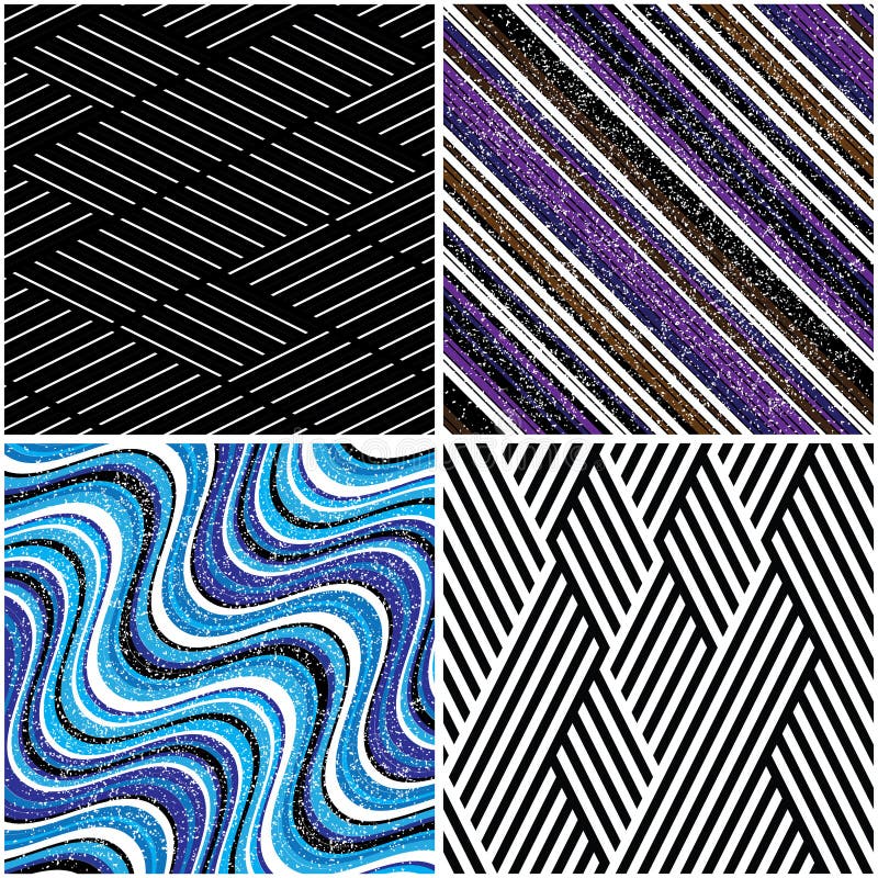 4 Different Vector Patterns in the Same Package_n Stock Vector ...