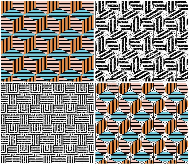 6 Different Vector Patterns in the Same Package_u Stock Vector ...
