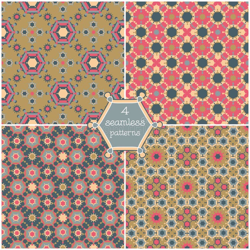 Different Vector Seamless Patterns Tiling Stock Illustrations – 410 Different Vector Seamless ...