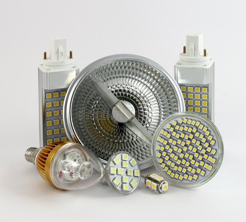 Different Versions of LED Lamps Stock Image - Image of diode, energy ...